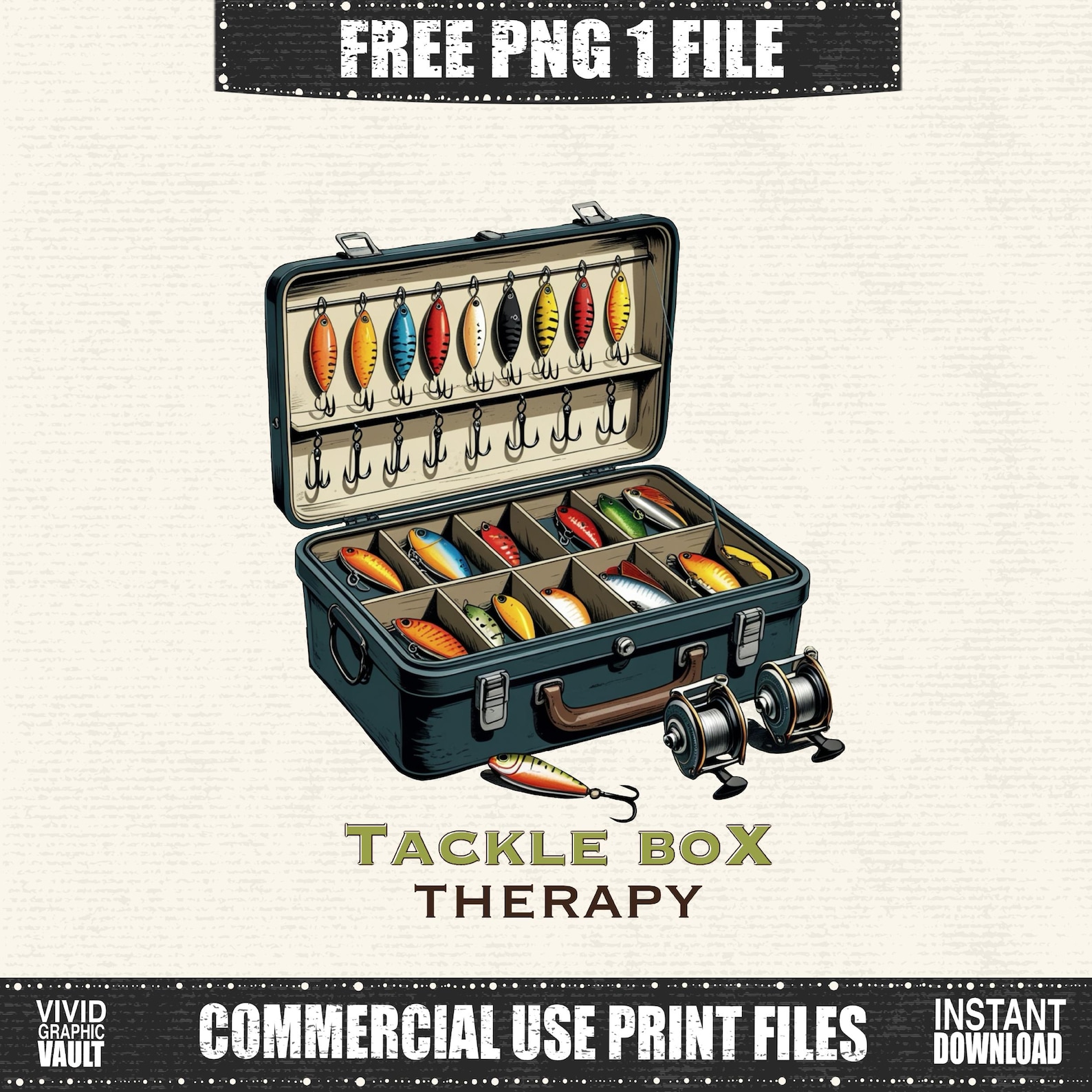 Tackle Box Therapy PNG, Fishing Shirt Back and Pocket Lures Sublimation ...
