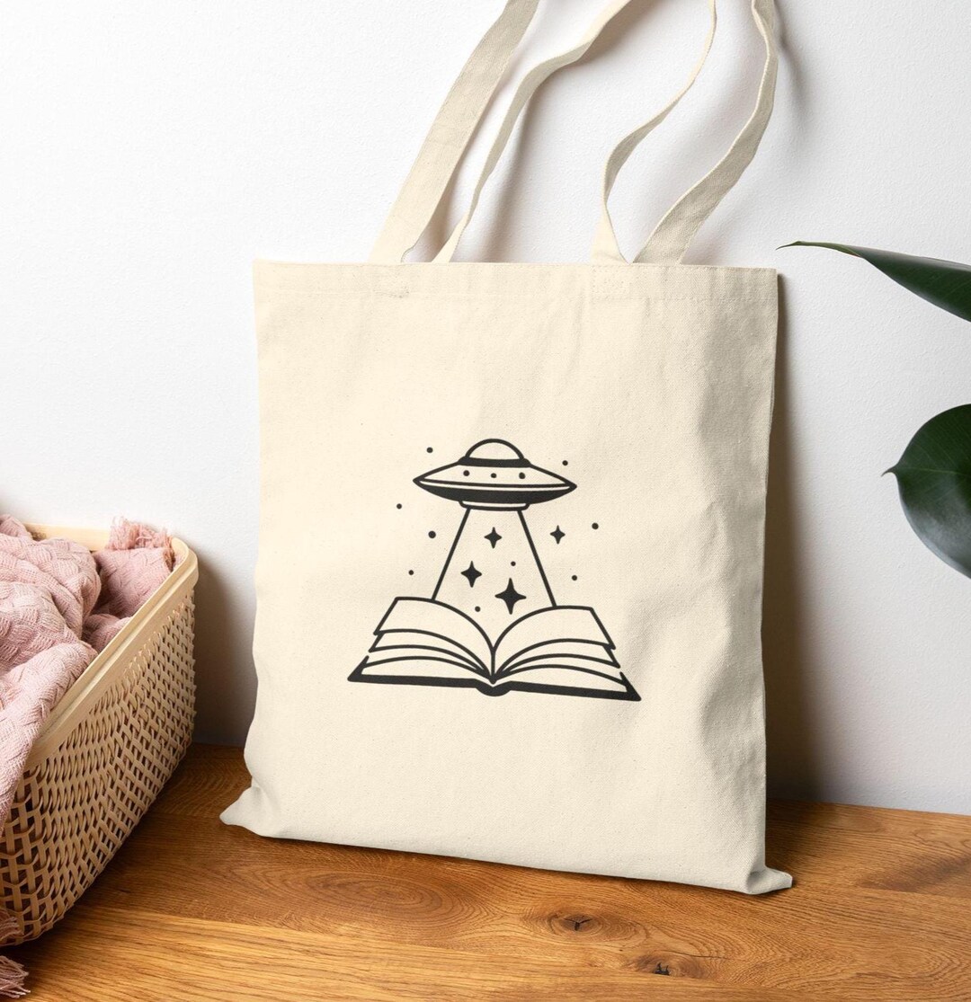 Sci Fi Book Tote Bag, Book Lover Gift, Bookish, Book Gift, Booktok ...