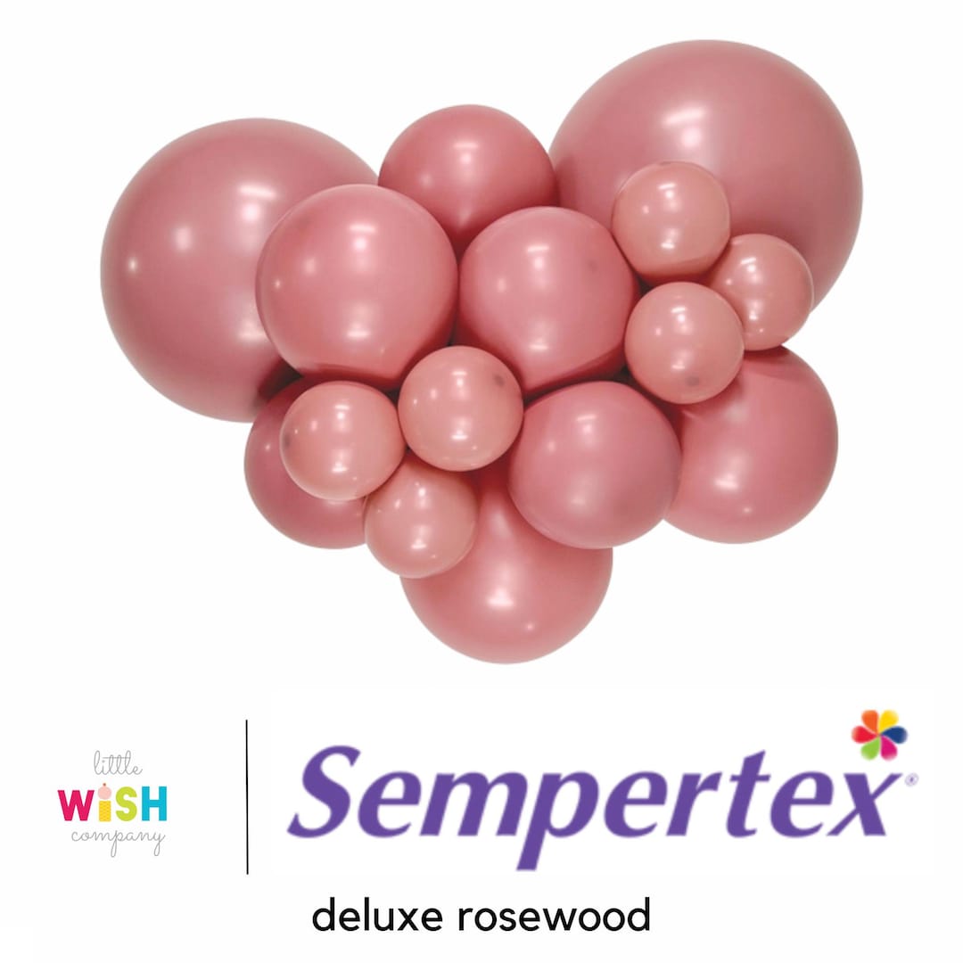 Sempertex Rosewood Pink Latex Balloons - 5”, 9", 11”, 17”, 24”, 36” and ...