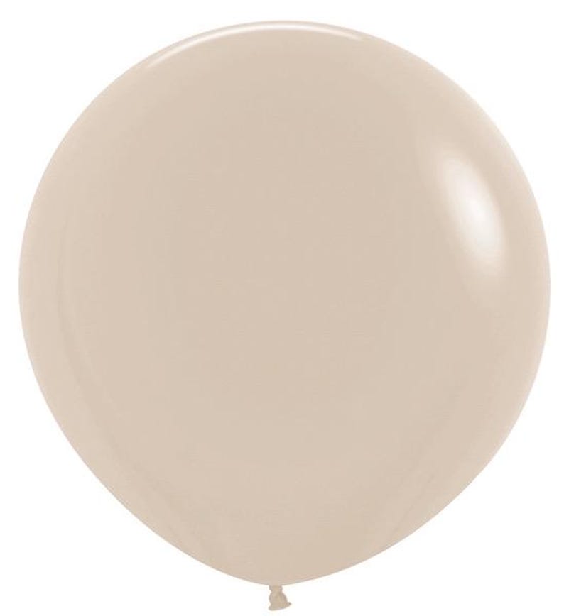 Deluxe White Sand Sempertex Latex Balloons - 5”, 9", 11”, 18”, 24”, 36 ...