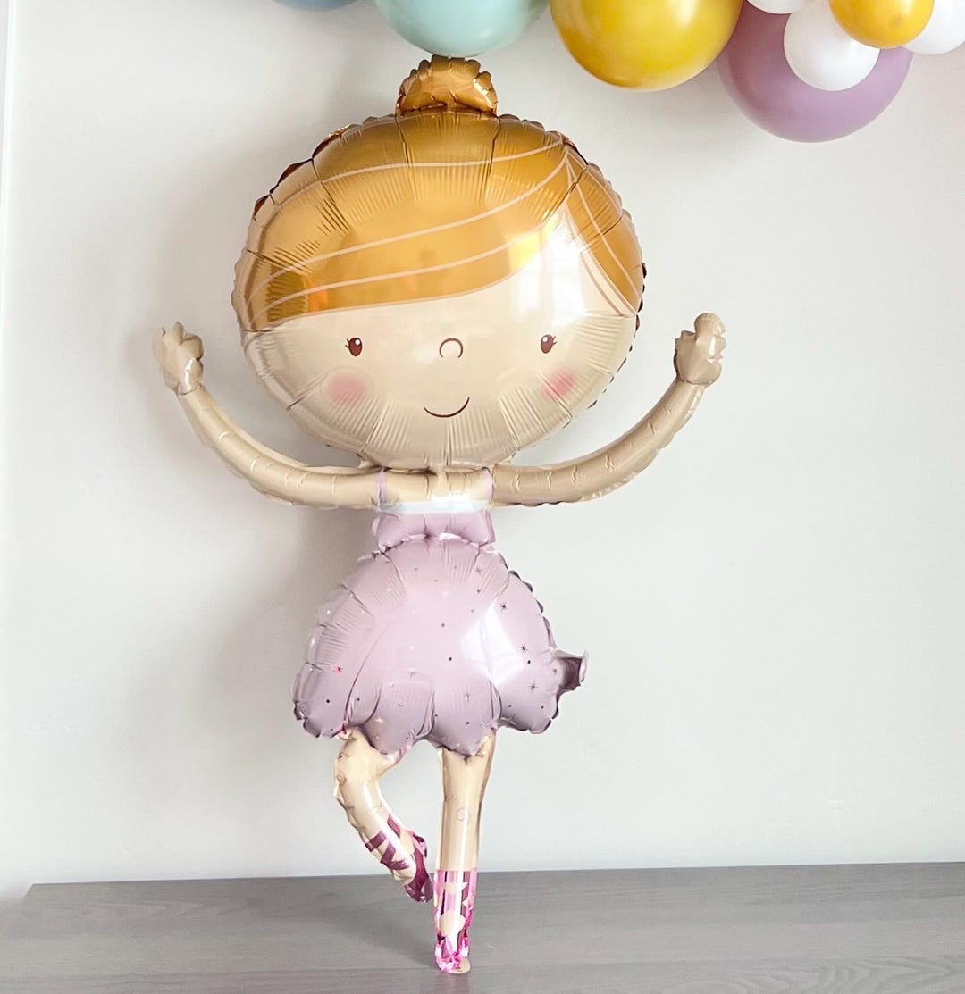 Pretty Ballerina Foil Mylar Balloons - Ballet Birthday Party Decor ...