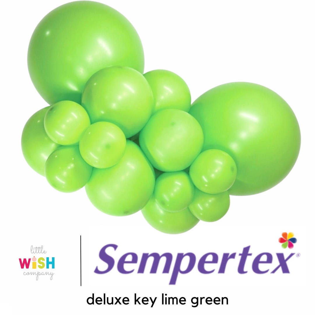 Key Lime Latex Balloons - Sempertex - 5, 11, 18, 14 Inch Round, 260, 6 ...