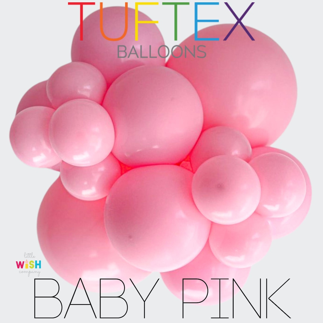Tuftex Baby Pink Latex Balloons - 5, 11, 17, 24, 36, 260 Sizes - Blush ...