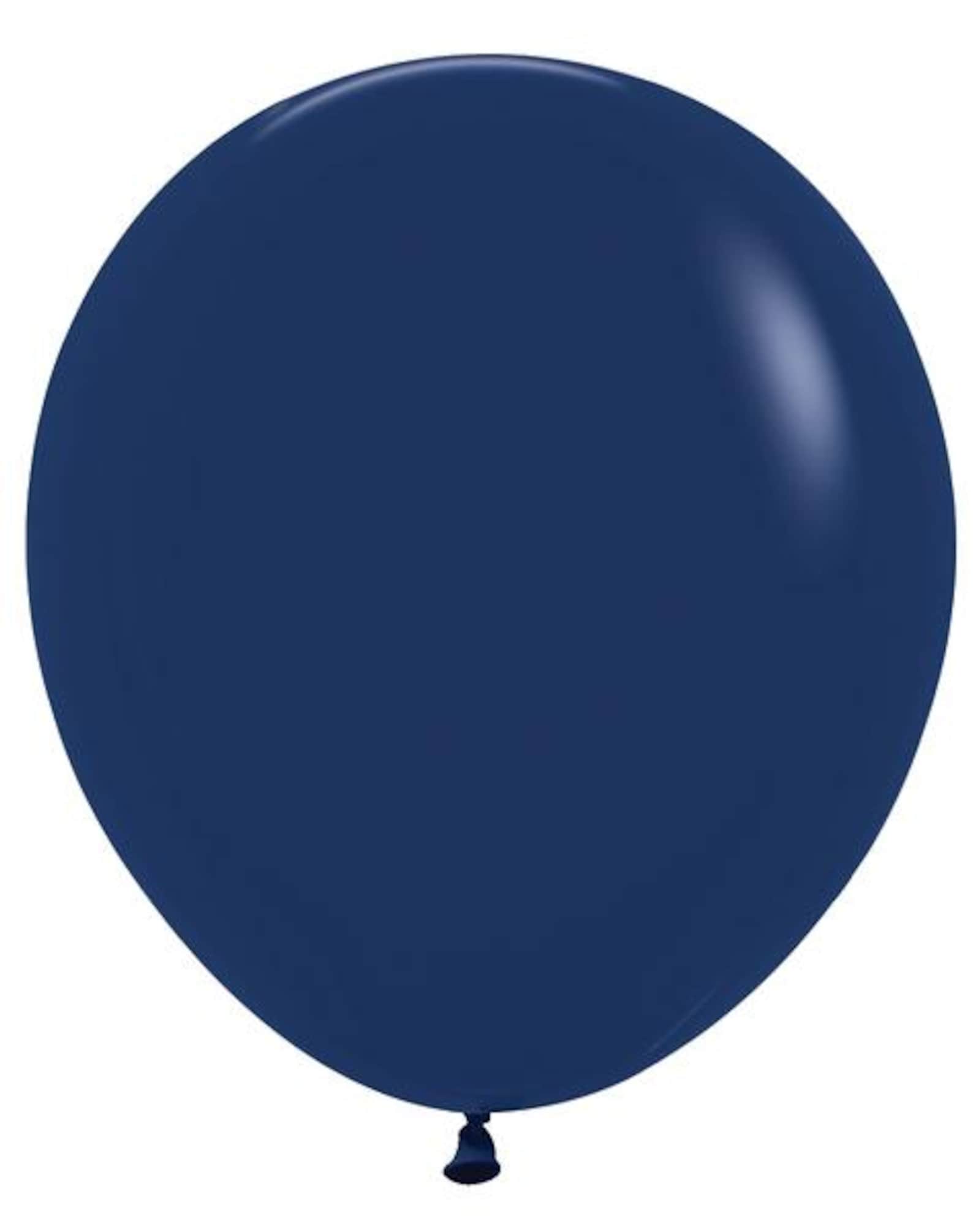 Sempertex Fashion Navy Blue Latex Balloons - 5”, 11”, 17”, 24”, 36” and ...