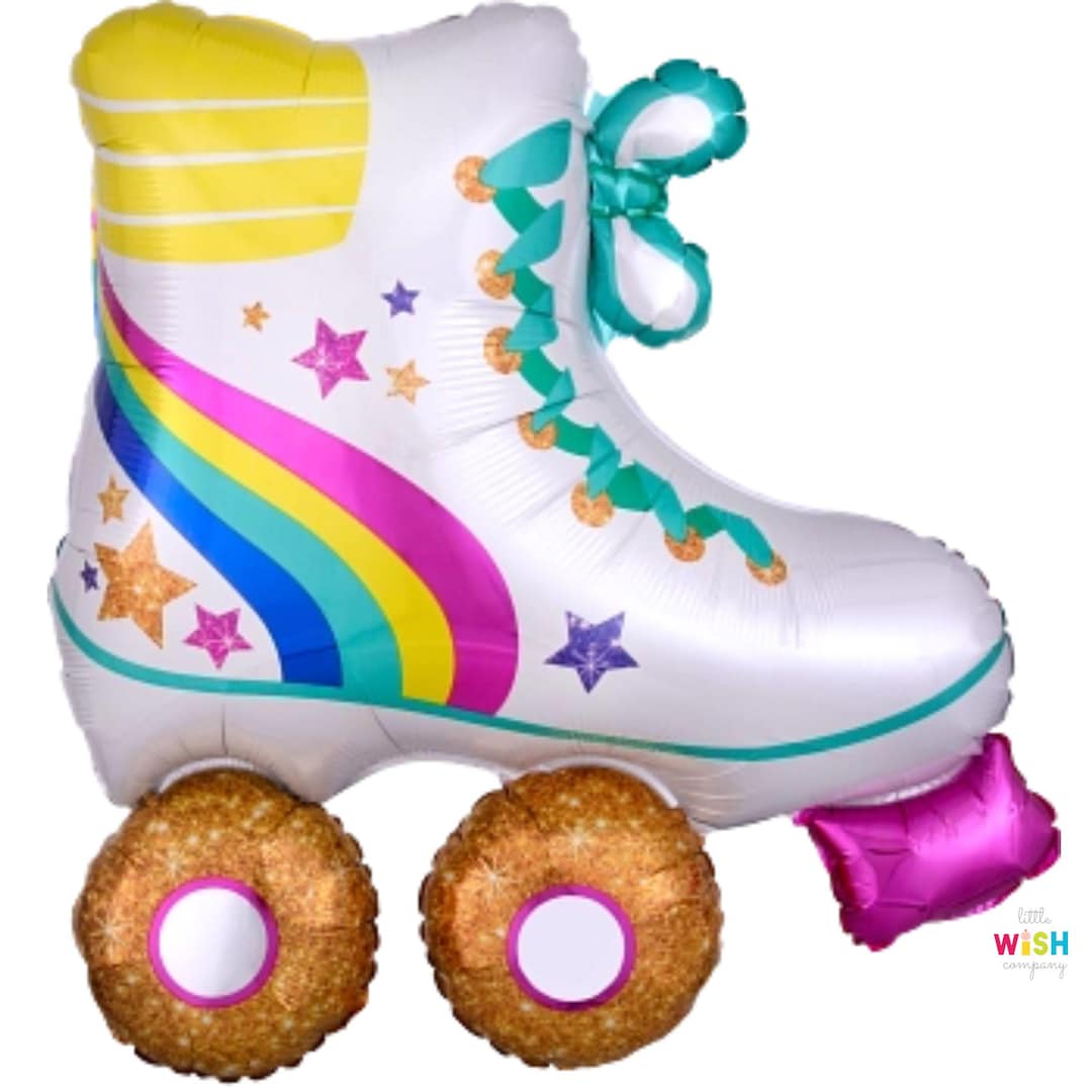Roller Skate Balloons - 30 Inch - Foil Mylar Birthday Balloons - 1970's ...