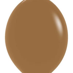 Deluxe Mocha Brown Sempertex Latex Balloons - 5”, 9", 11”, 18”, 24”, 36 ...