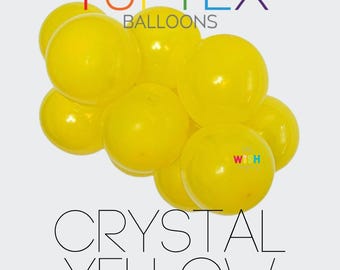 TUFTEX Mustard (yellow) Latex Balloons | 5", 11", & 17" Sizes | Premium ...