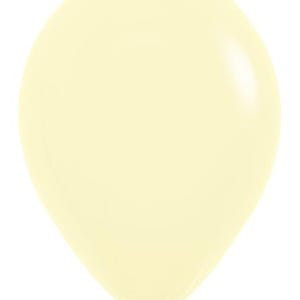 Pastel Matte Yellow Sempertex Latex Balloons - 5”, 9", 11”, 18”, 24 ...