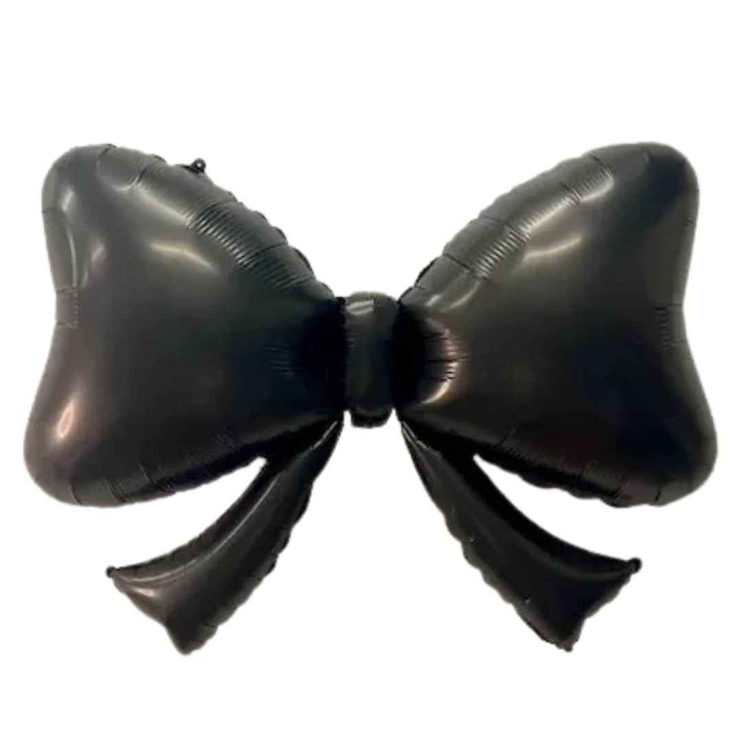 Black Bow Mylar Balloons - 40 Inch - Birthday Party Balloons - Baby ...