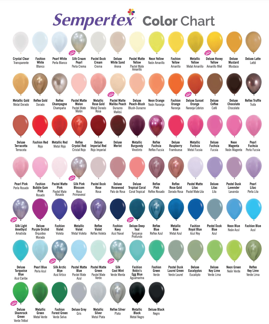 5 Inch - Sempertex Latex Balloons - Package 10 - Round Balloons ...