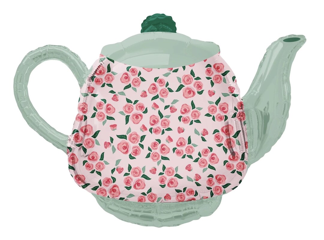 Tea Pot Balloons - 36 Inch- Tea Party Theme for Birthdays, Baby Showers ...