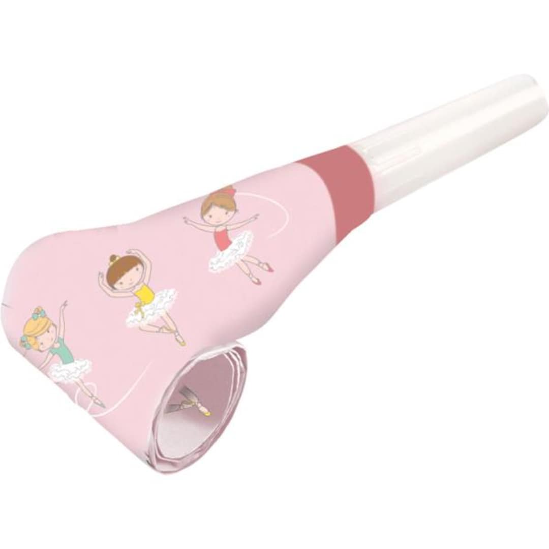 Ballerina Birthday Party Blowers - Set 8 - Party Favors - Little Dancer ...