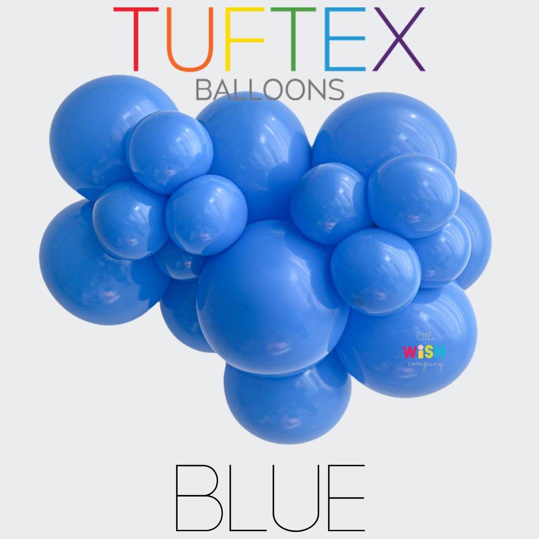 Tuftex Blue Latex Balloons - 5", 11", 17", 24", 36" and 260 Modeling ...