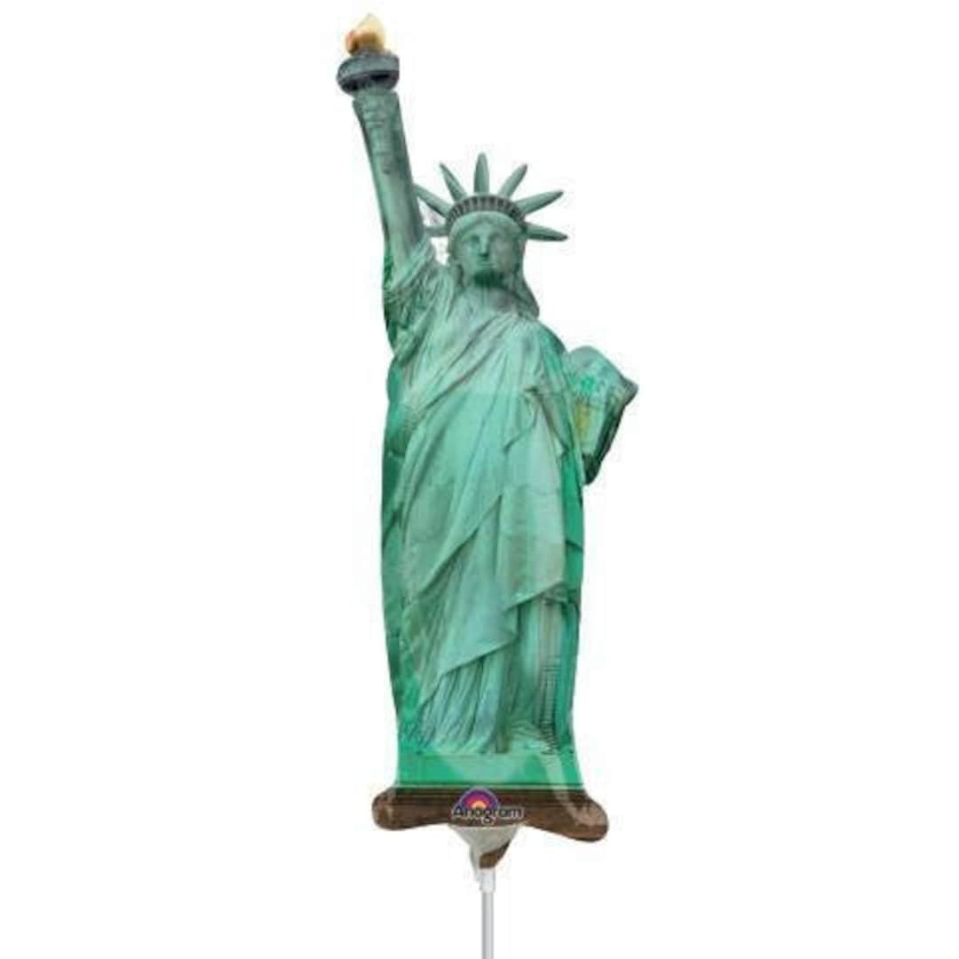 Statue of Liberty Balloon - 14 Inch - Foil Mylar - USA - America Fourth ...