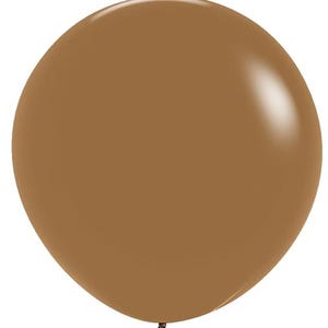 Deluxe Mocha Brown Sempertex Latex Balloons - 5”, 9", 11”, 18”, 24”, 36 ...