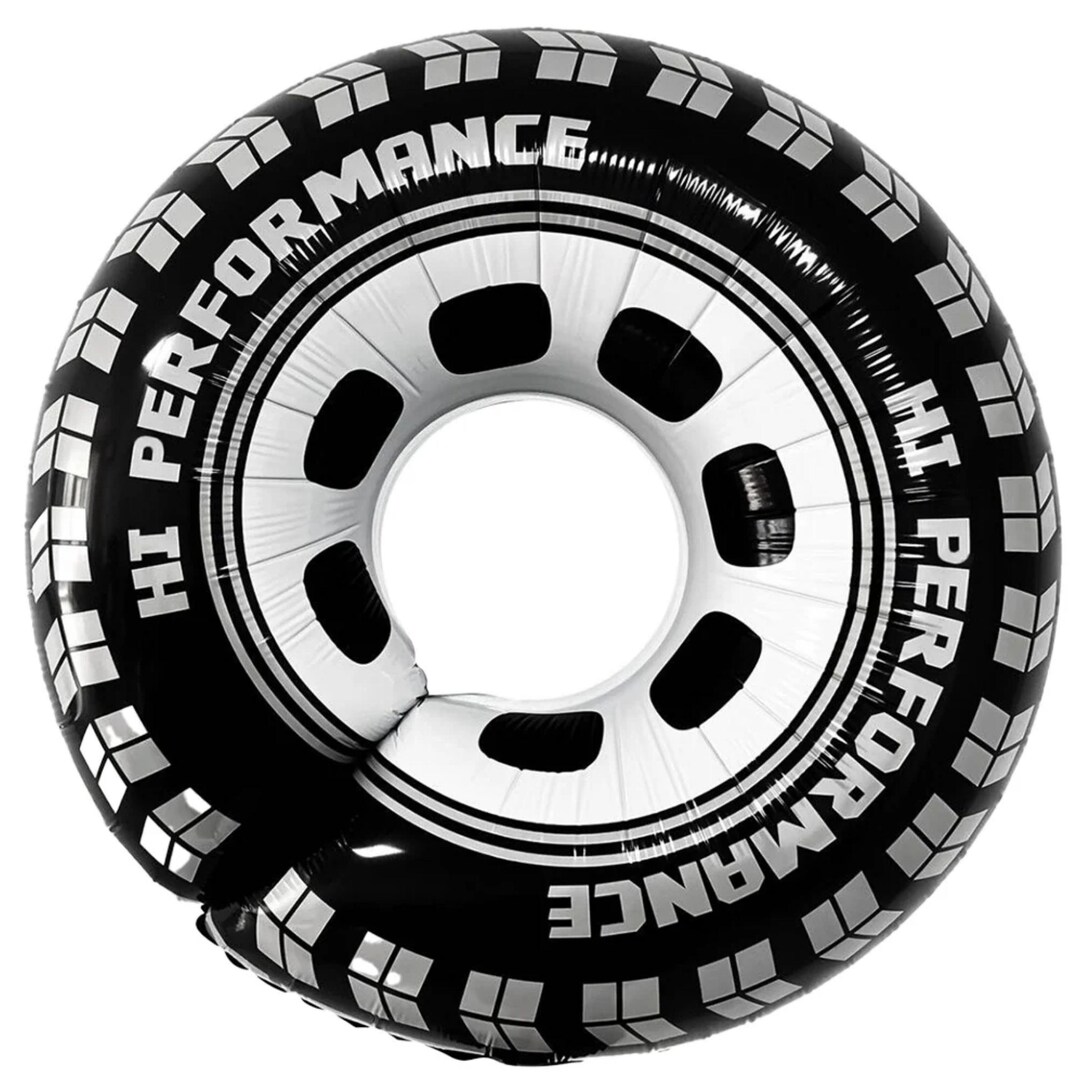 Race Car Tire Balloons - 25 Inch - Foil Mylar - Race Car Party - Two ...