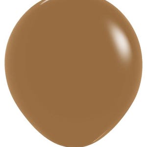 Deluxe Mocha Brown Sempertex Latex Balloons - 5”, 9", 11”, 18”, 24”, 36 ...