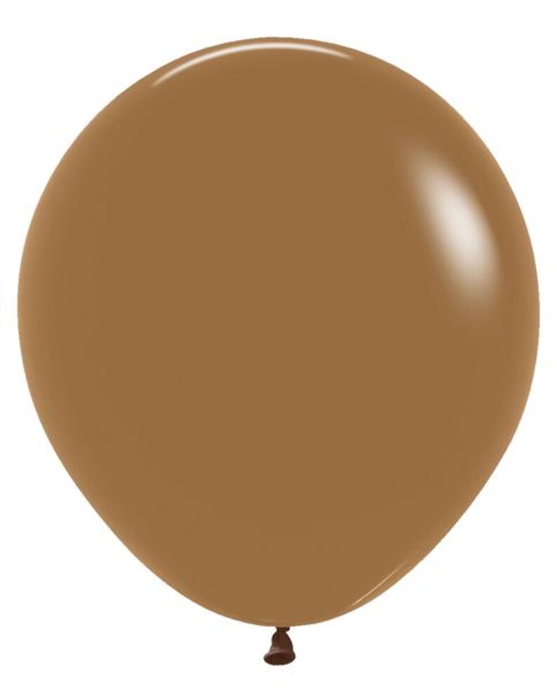 Deluxe Mocha Brown Sempertex Latex Balloons - 5”, 9", 11”, 18”, 24”, 36 ...