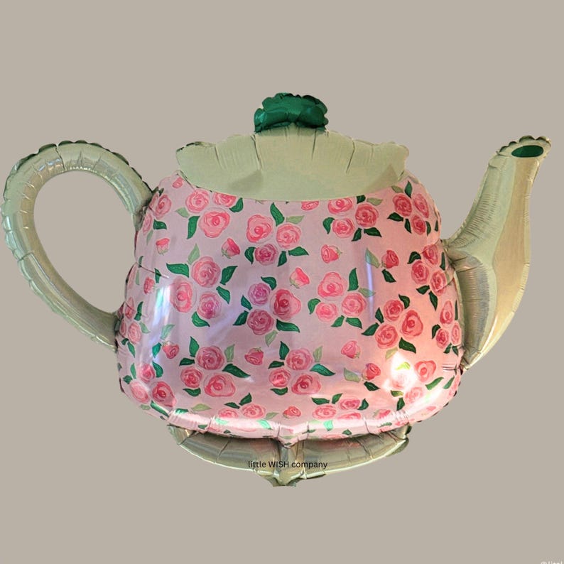 Tea Pot Balloons - 36 Inch- Tea Party Theme for Birthdays, Baby Showers ...
