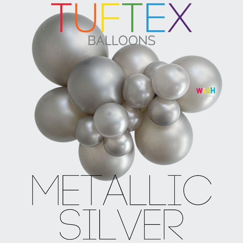 Silver Balloon Clusters - Etsy
