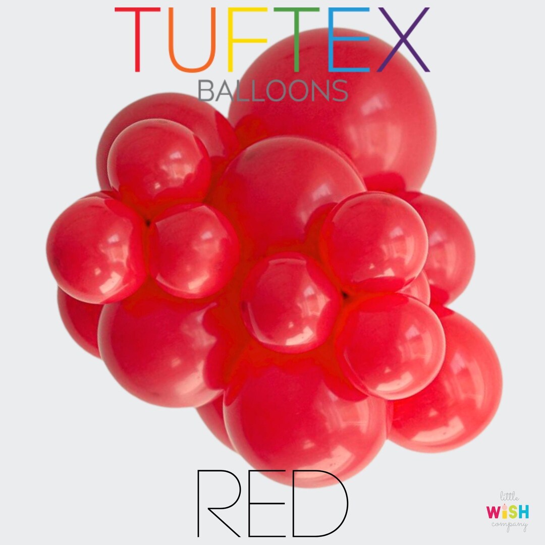 Tuftex Red Latex Balloons - 5”, 11”, 17”, 24”, 36” and 260 Sizes - Etsy