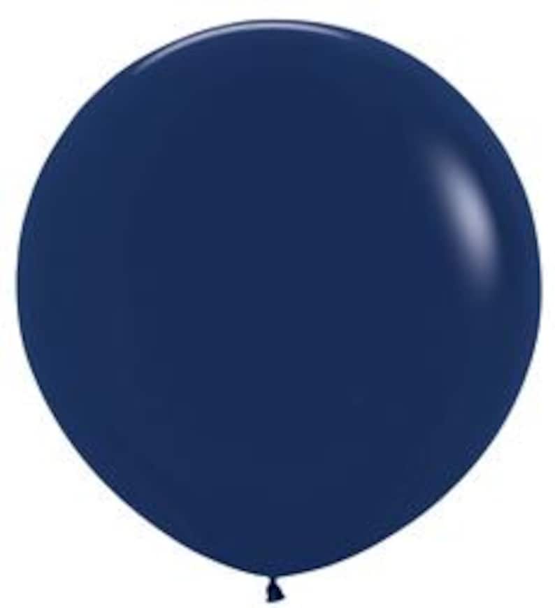 Sempertex Fashion Navy Blue Latex Balloons - 5”, 11”, 17”, 24”, 36” and ...