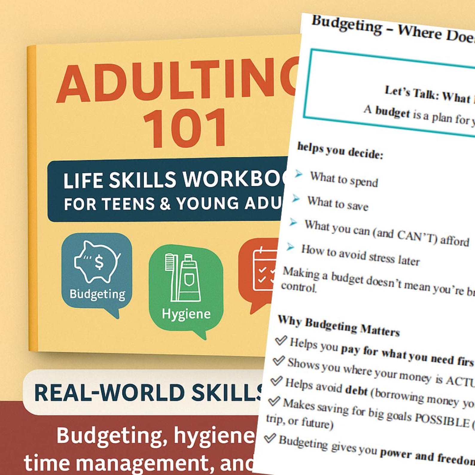 Life Skills Workbook for Teens & Young Adults: Budgeting, Hygiene ...