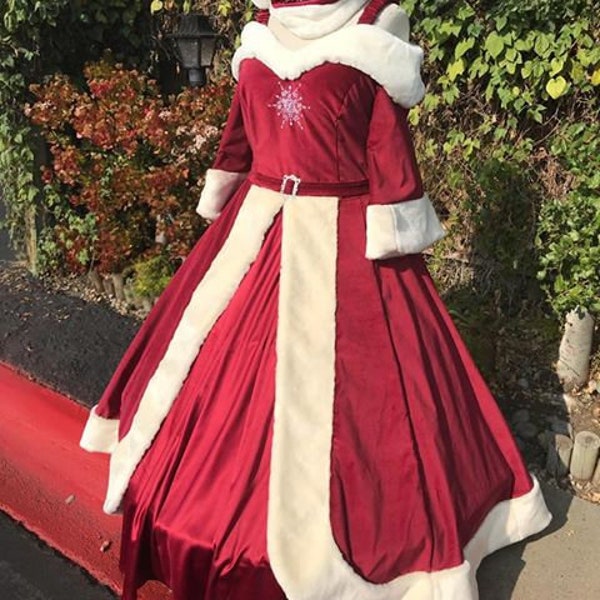 Mrs Claus Costume - Etsy