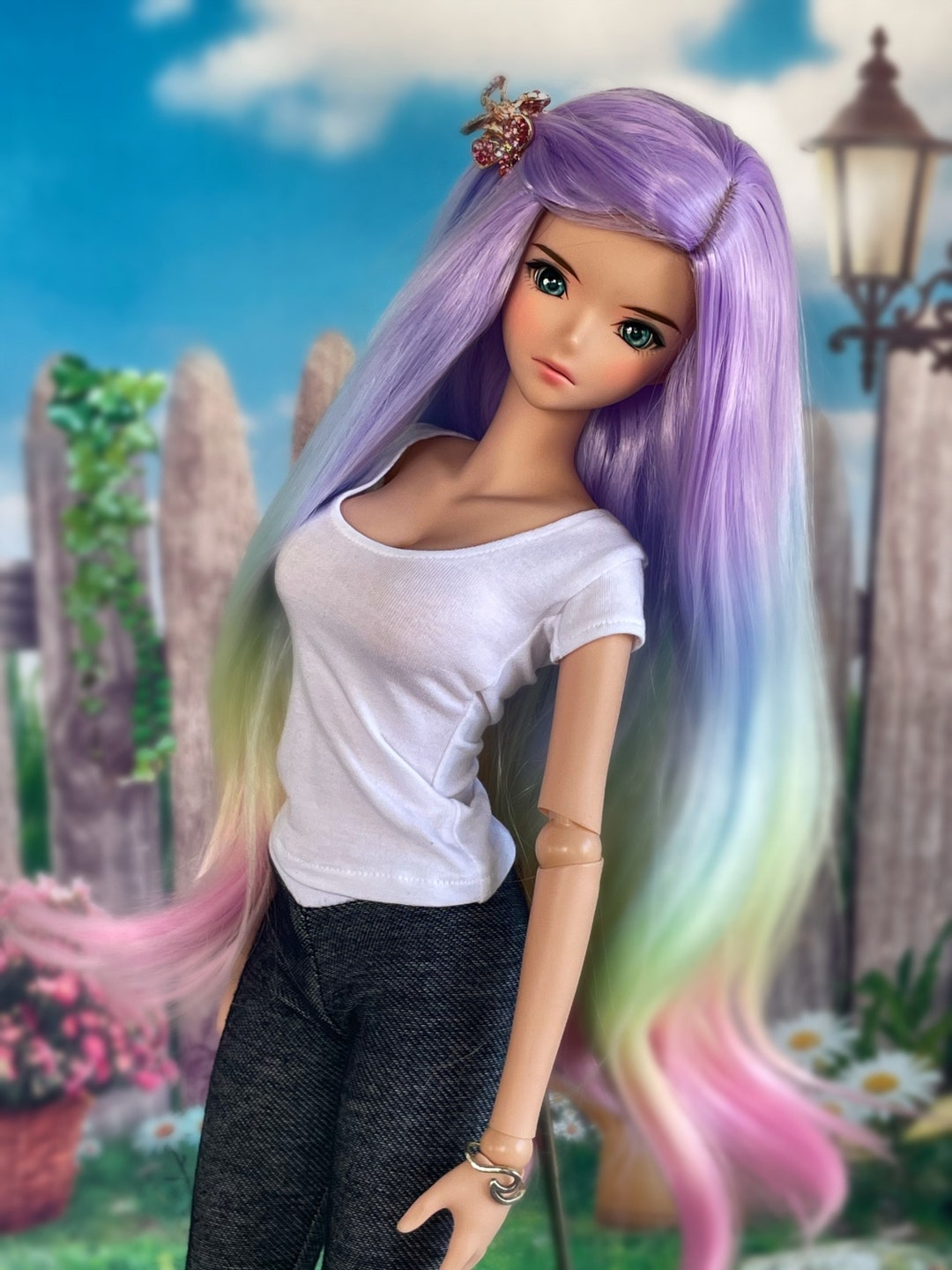 COLORTASTIC sasha in Rainbow Fantasy Replacement Wig - Etsy