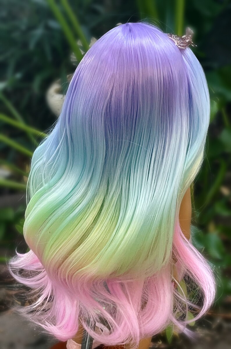 COLORTASTIC sasha in Rainbow Fantasy Ombre Dyed | Etsy