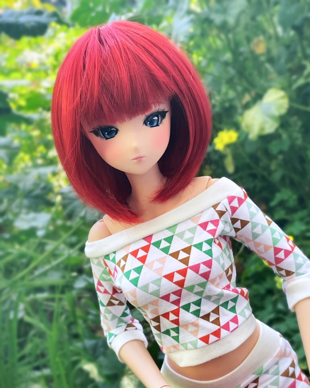 Premium jeanette in Ruby Red Replacement Wig for - Etsy