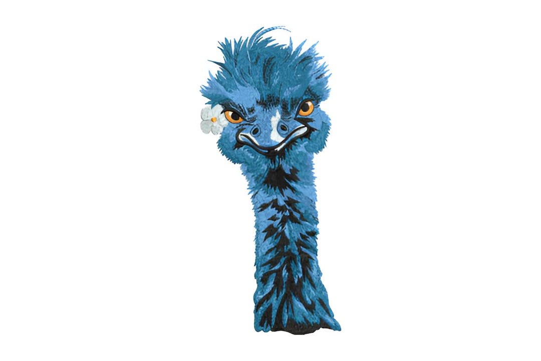 Funny Blue Emu Embroidery Design Embroidery Machine Embroidery ...
