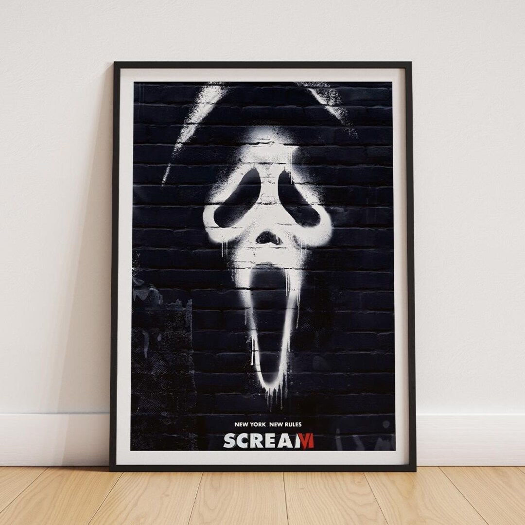 Scream 6 VI Poster | Horror Movie Wall Art | Ghostface Film Print Room ...