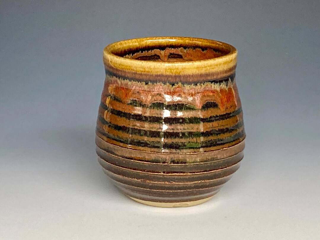 Pottery Yunomi Tea Cup Tumbler Mug Stoneware Ceramic Coffee Cup ...