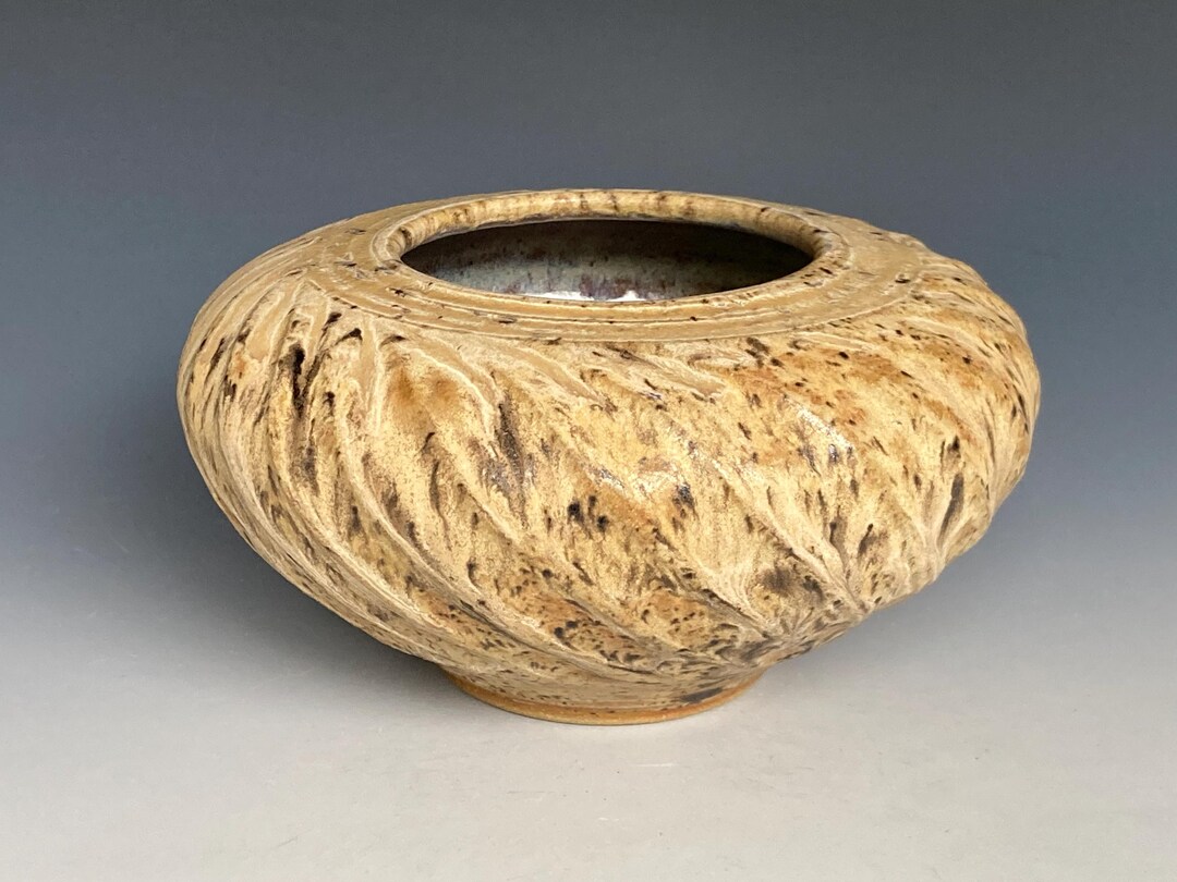 Handmade Stoneware Pottery Vase: Ceramic Flower Vase, 3.5" Tall - Etsy