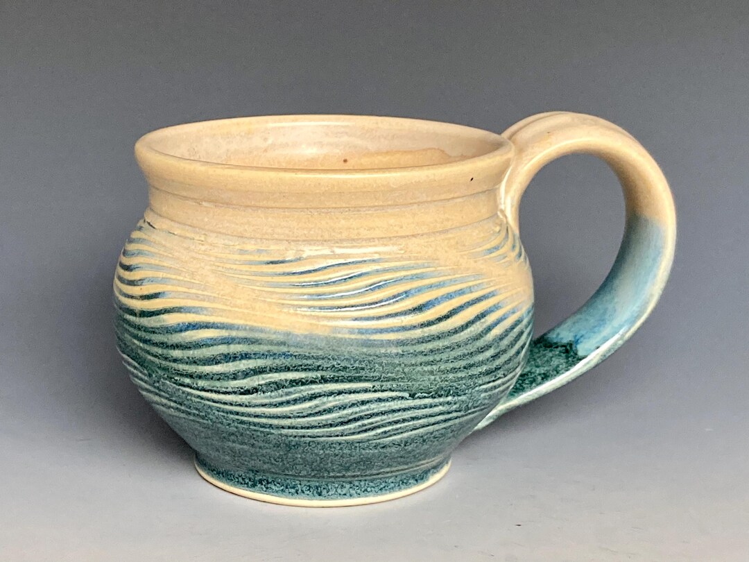 Textured Pottery Mug Stoneware Ceramic Coffee Cup Handmade Mug - Etsy