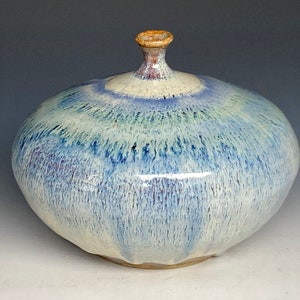 Blue Pottery Vase Stoneware Flower Vase Handmade Ceramic Vase A - Etsy
