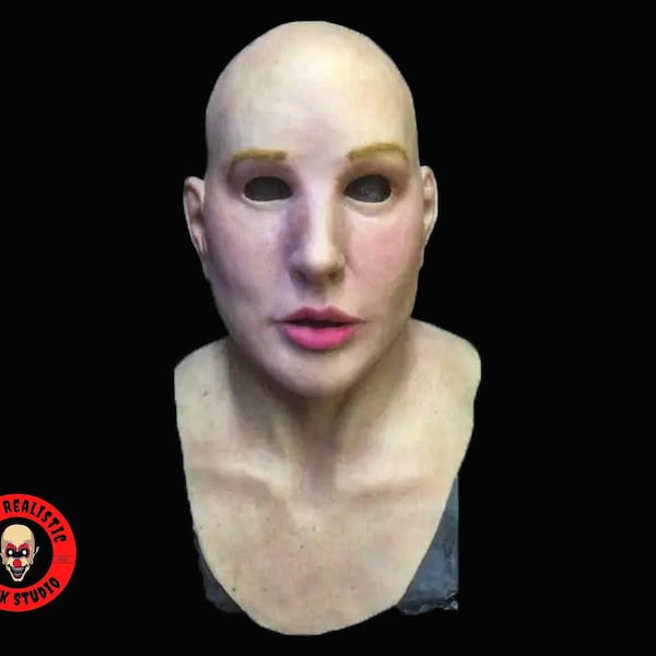 Realistic Female Mask - Etsy