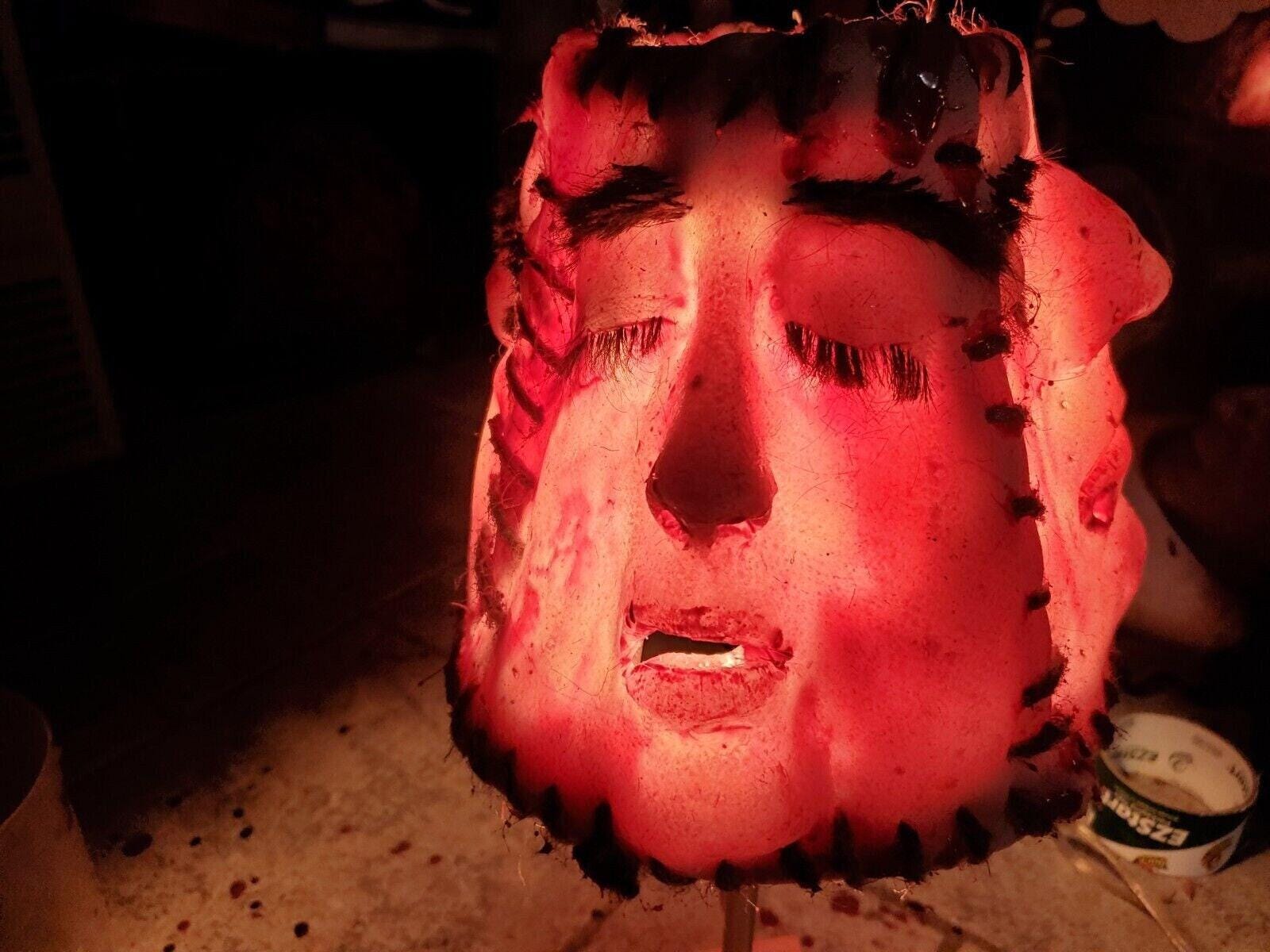 Human Skin Lampshade 6" Skinned Faces Body Parts Horror Gore Special ...