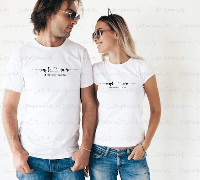 Custom Wedding Names With Heart SVG | Couple Name Swash SVG | Custom ...