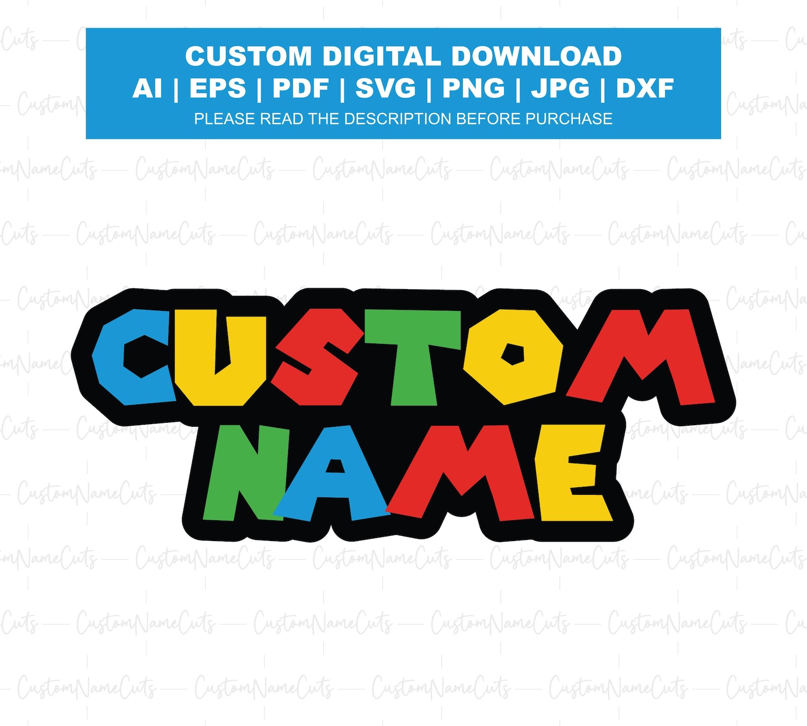 Custom Super Name | Custom Name in Mario Font SVG | Custom Name Mario ...