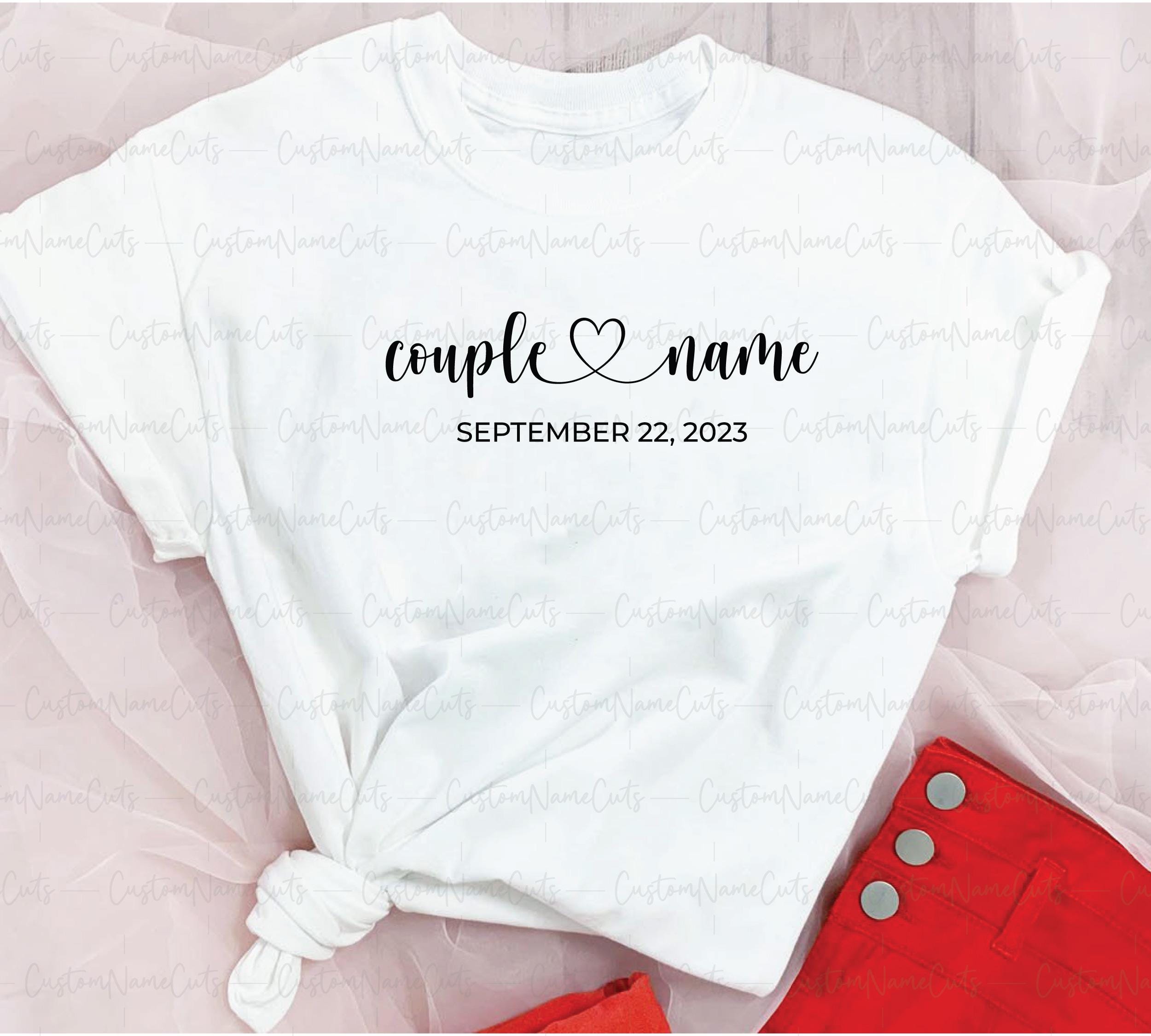 Custom Couple Names With Heart SVG | Couple Name Png Svg | Personalized ...