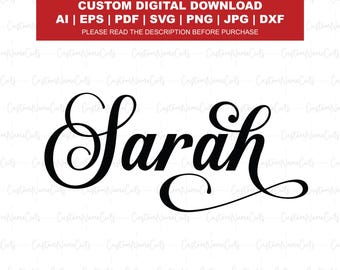 Custom Name SVG | Custom Name Calligraphy | Custom Name Cut File ...