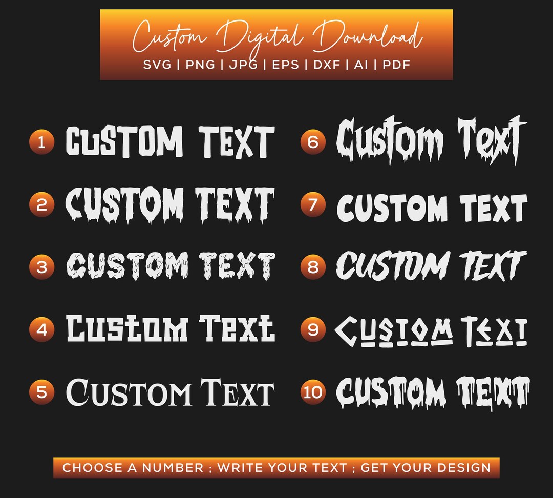 Personalized Halloween Name PNG | Custom Name SVG - PNG | Halloween ...