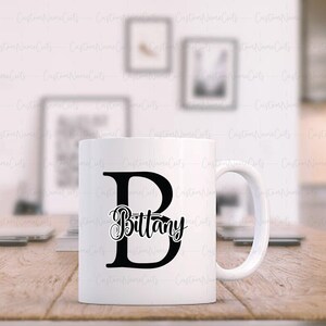 Custom Name Initial | Initial With Name Svg | Split Monogram PNG, SVG ...