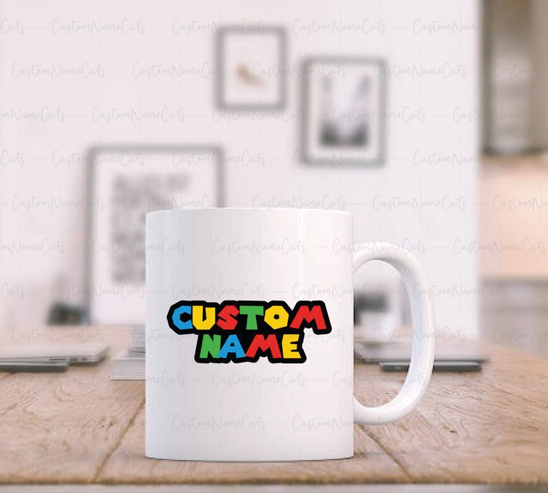 Custom Super Name | Custom Name in Mario Font SVG | Custom Name Mario ...