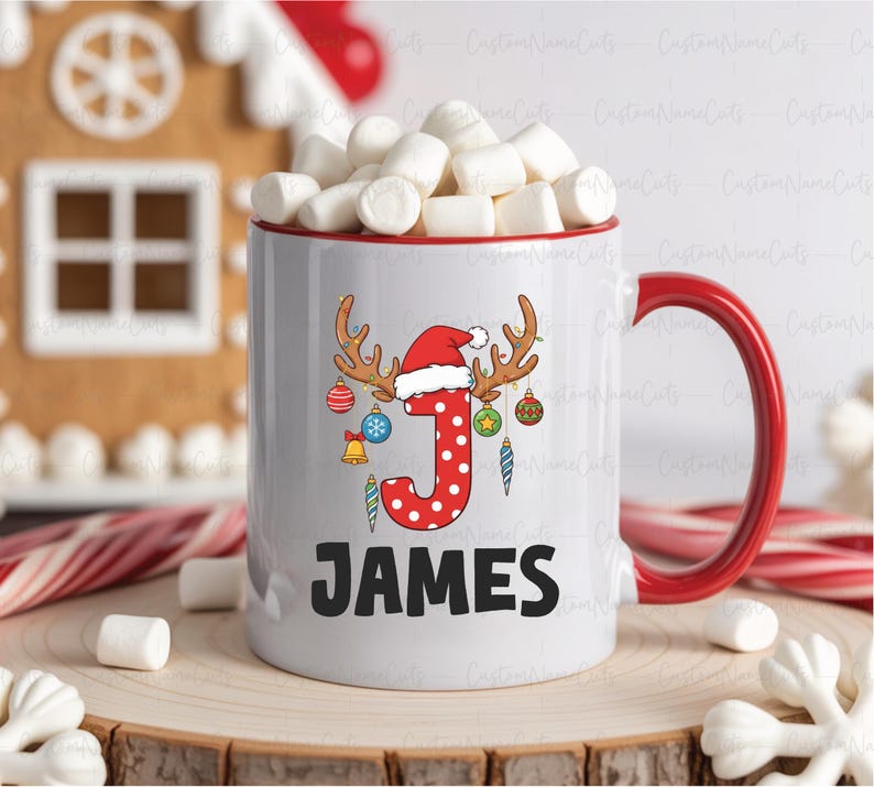 Custom Christmas Alphabet PNG | Santa Initial Letter PNG | Xmas ...