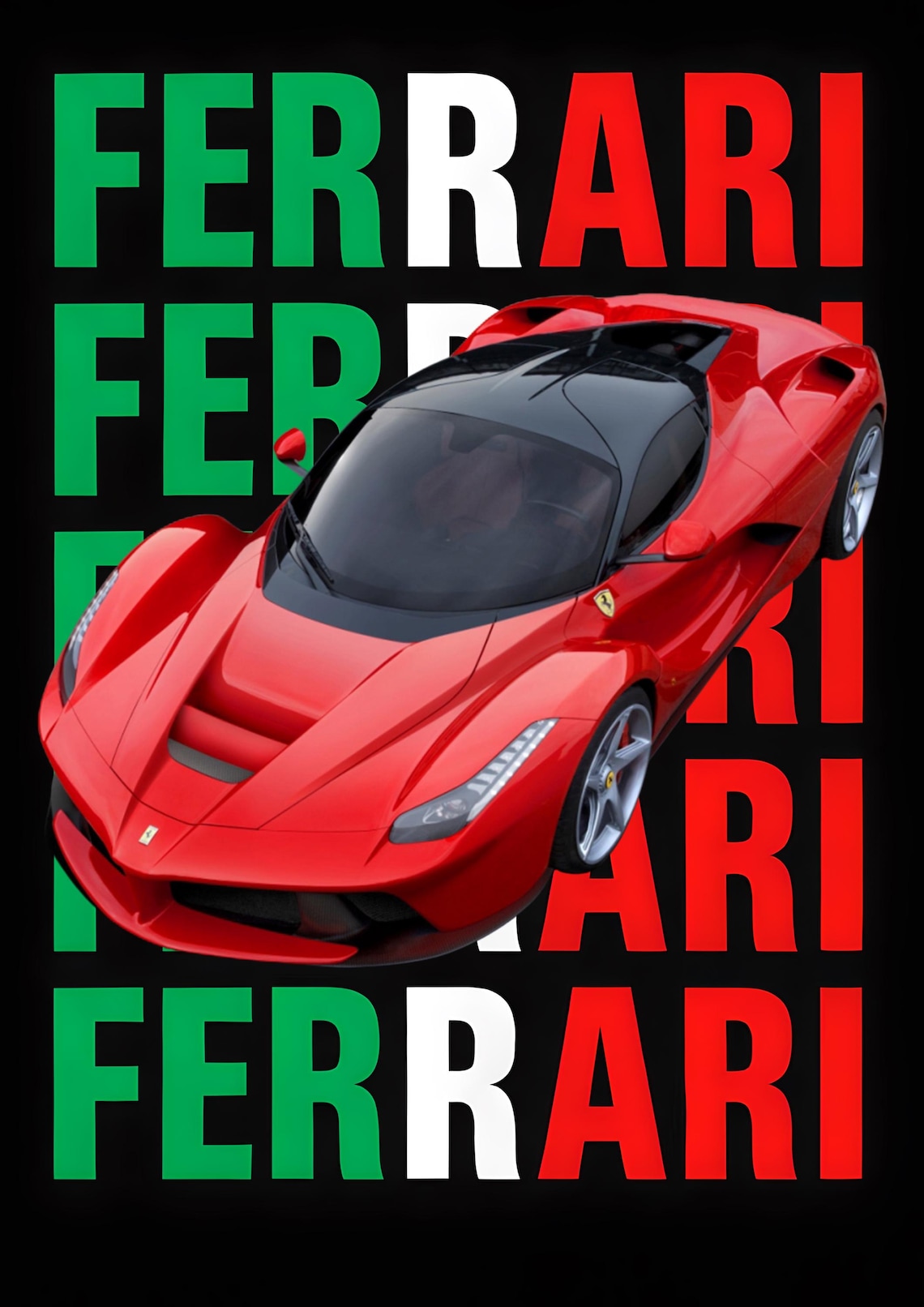 Ferrari La Ferrari Digital Download Car Poster. - Etsy