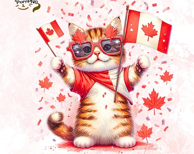 Canadian Cat Clipart Vector Graphic Svg Png Jpg Eps Cute Cat Canada ...