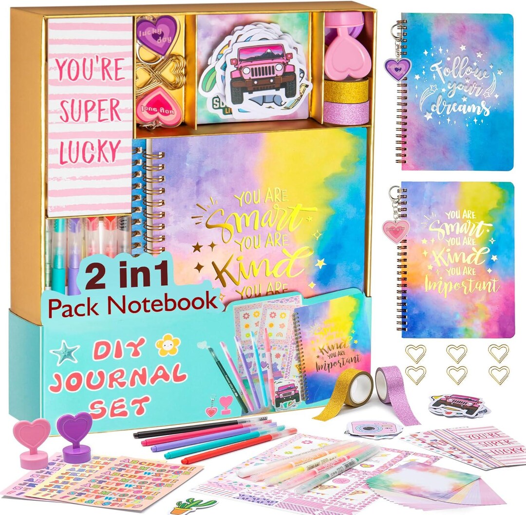 DIY Journal Kit for Tween Girls, Stickers, Stationary Set - Etsy